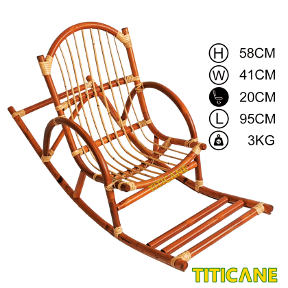 TITICANE Children Rocking Chair [ Kerusi Rotan ] [ Rattan Dahan ]