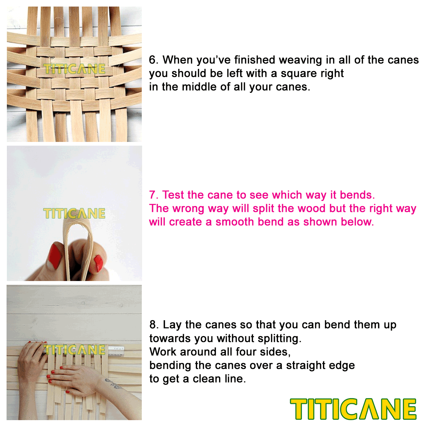 TITICANE Flat Oval Rattan Core [ Rotan Pulur ] [ 8mm to 12mm ]