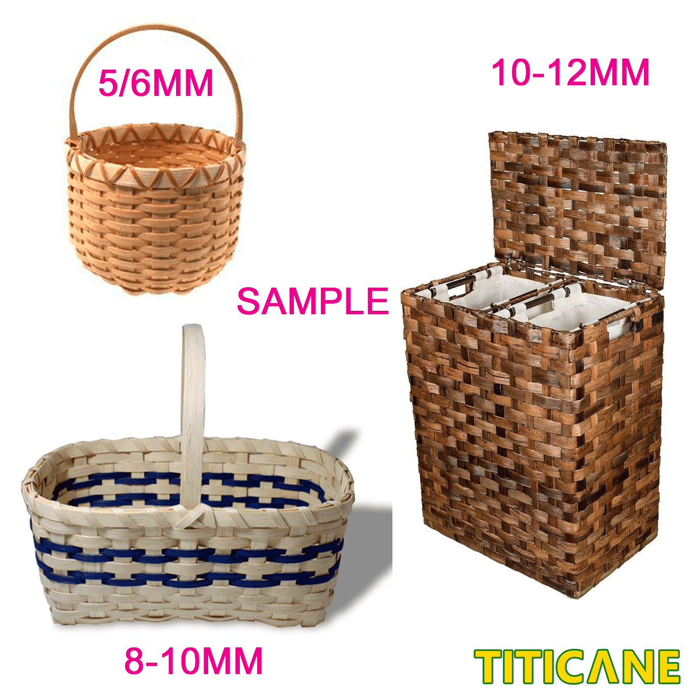 TITICANE Flat Oval Rattan Core [ Rotan Pulur ] [ 8mm to 12mm ]