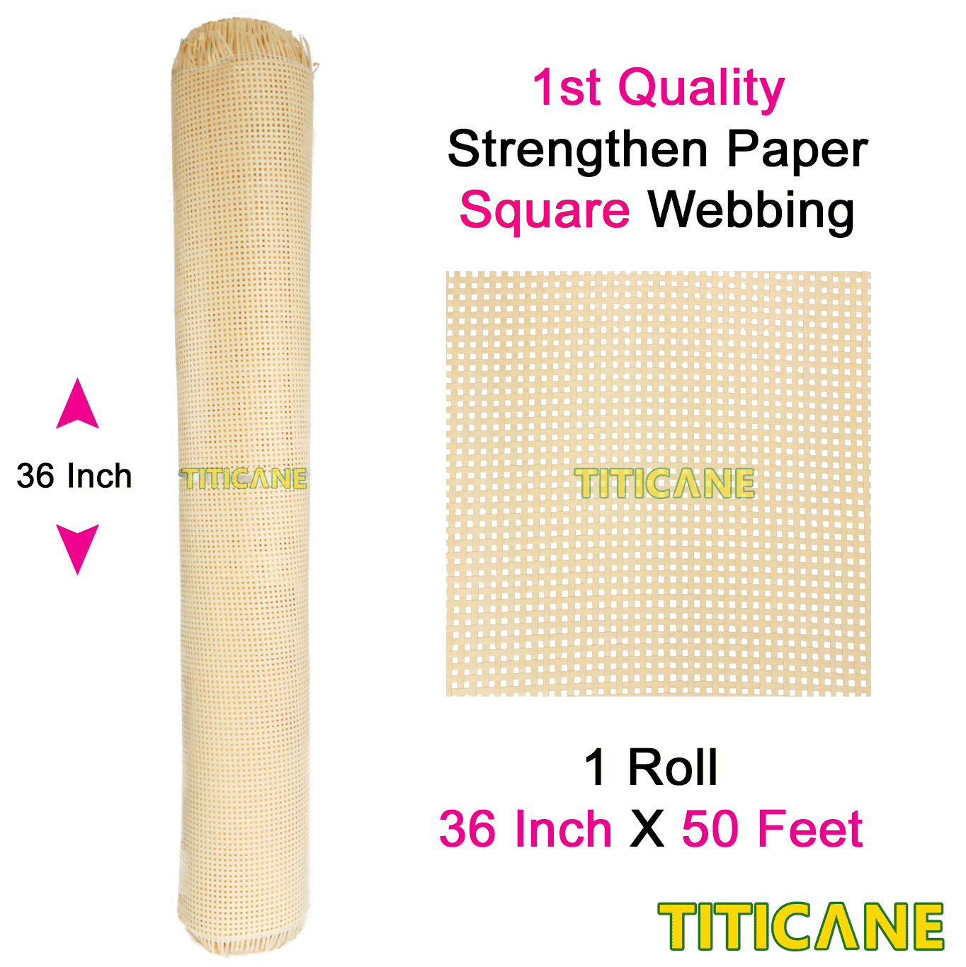 TITICANE Strengthen Paper Square Webbing [ 36 inch ] [ 1 roll ]