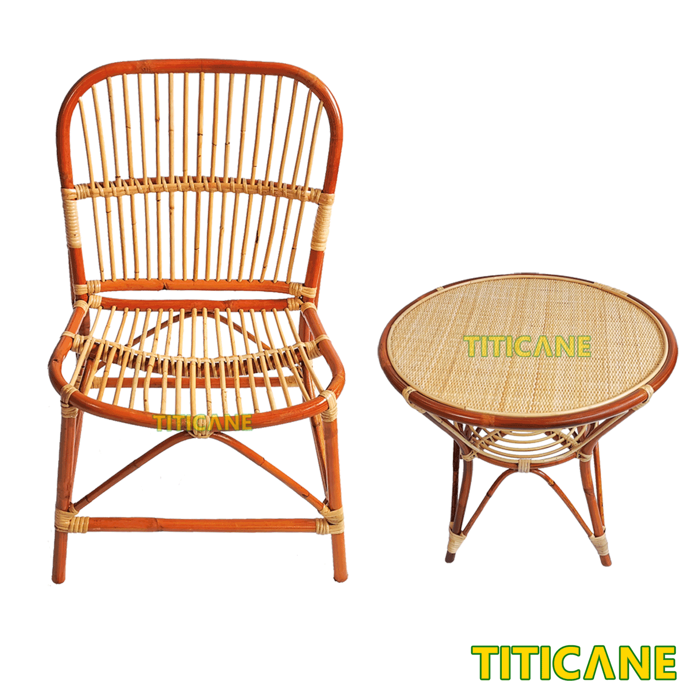 TITICANE Classic Young Chair [ Kerusi Rotan Kanak ] [ Rattan Dahan ]