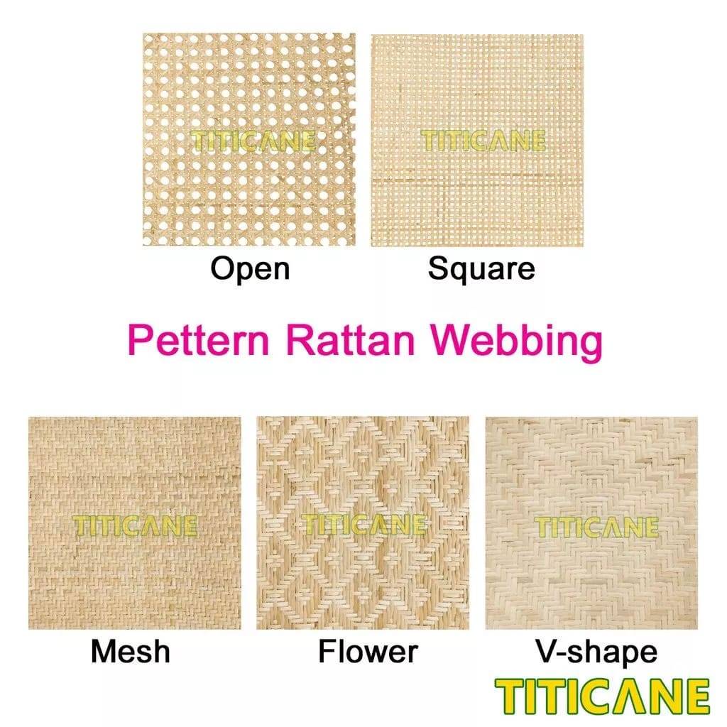 TITICANE Natural Rattan Open Webbing [ 36 Inch ] [ 1 Roll ]