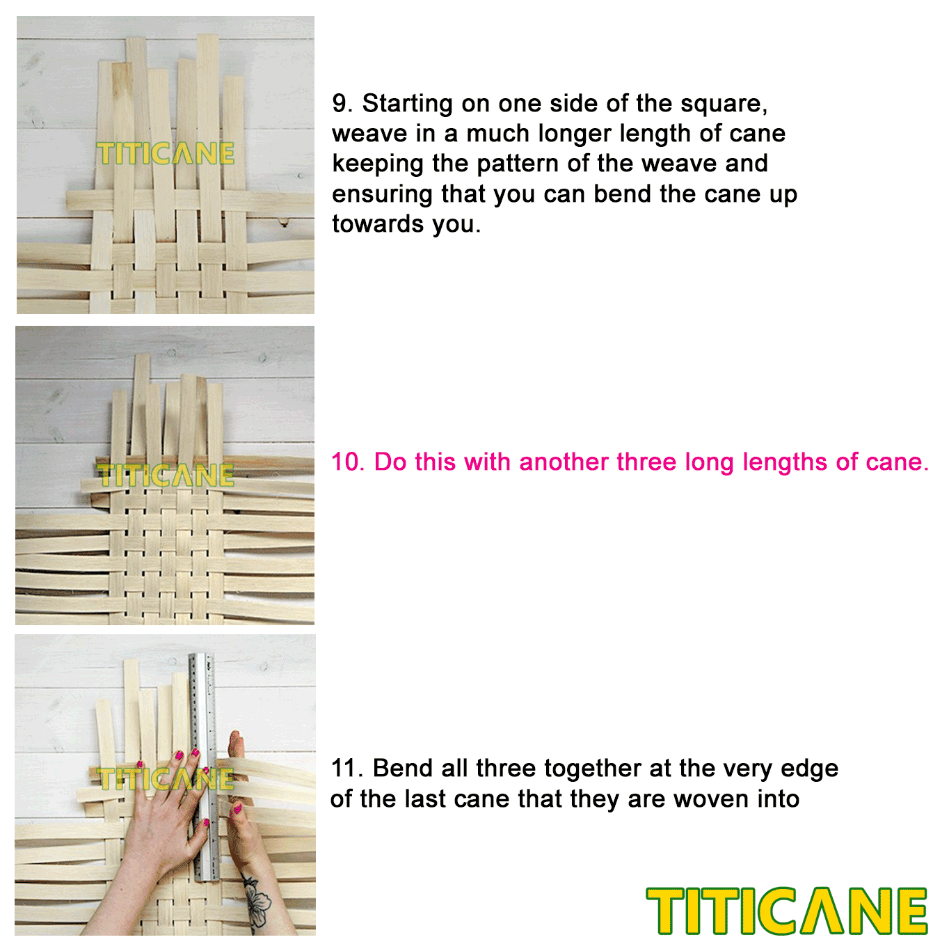 TITICANE Rattan Flat Core [ Rotan Pulur ] [ 10mm to 12mm ]